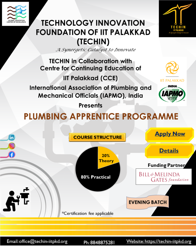 Plumbing Apprentice Programme - TECHIN